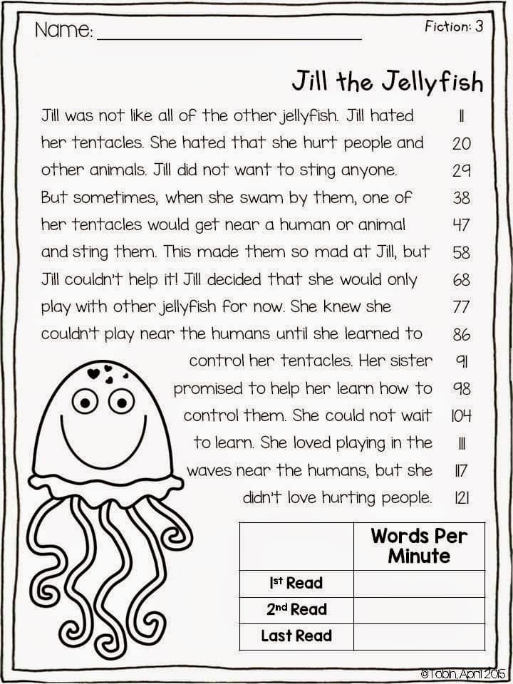 FREE Ocean Fluency Passage Take A Closer Look Elementary Nest