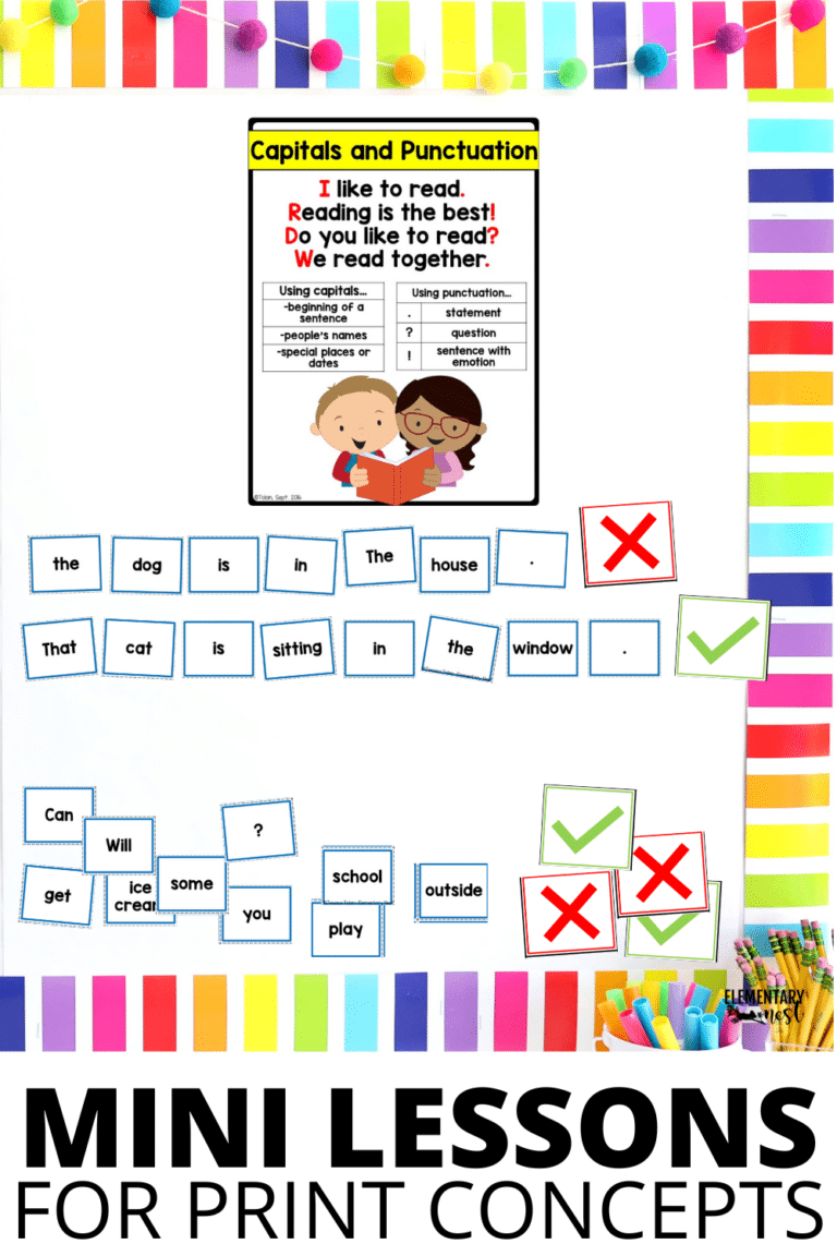 Mastering Print Concepts In Reading For First Grade And Kindergarten