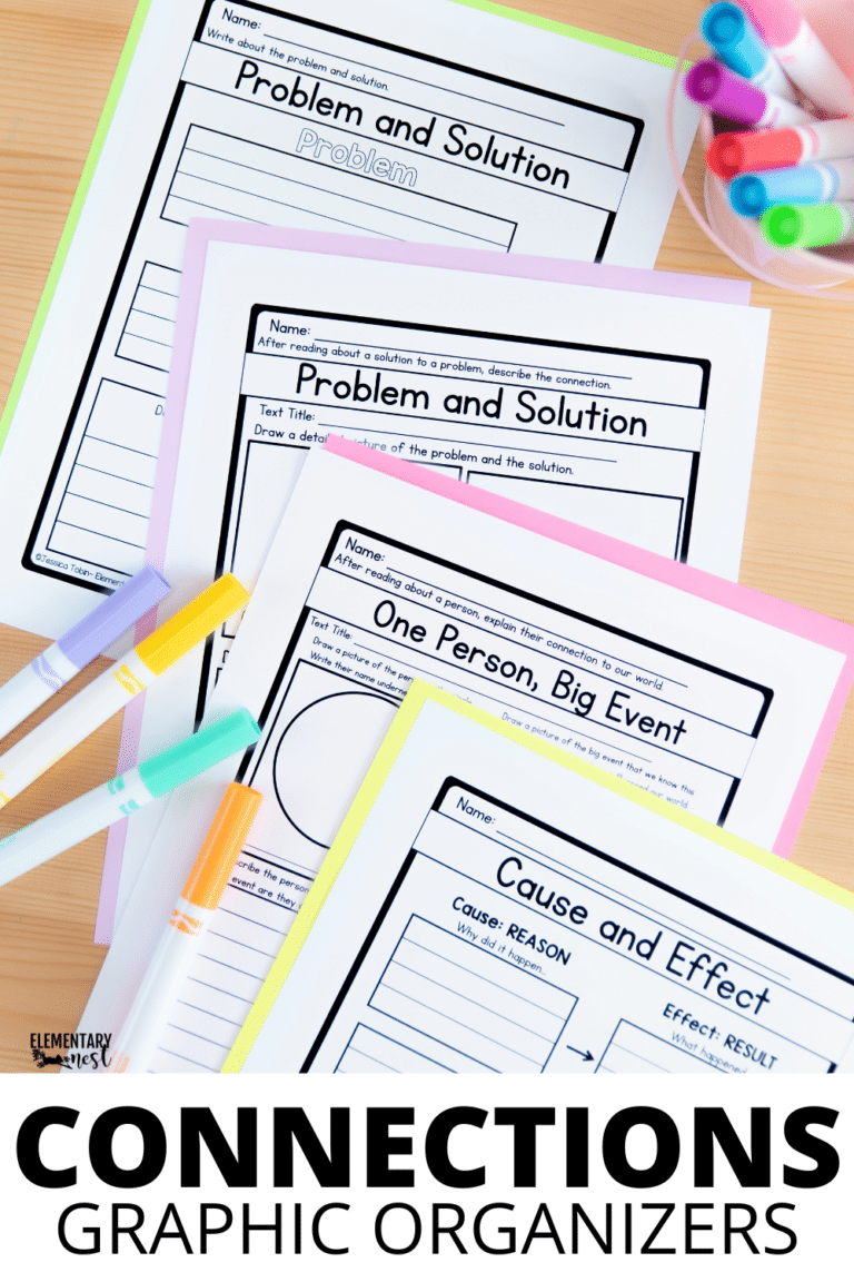 Making Connections In Nonfiction- Anchor Charts And Practice