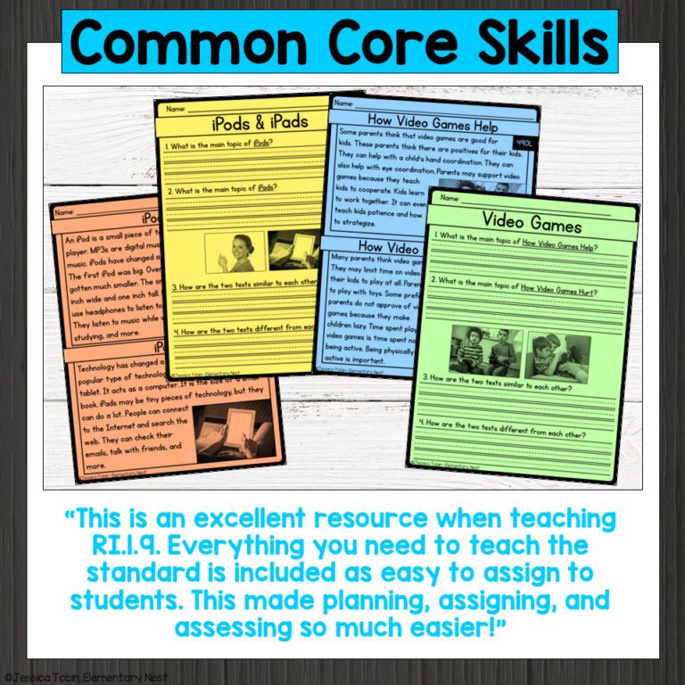 1st Grade Compare And Contrast Nonfiction Texts RI.1.9