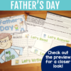 Father's Day Flip Book Reading Activities