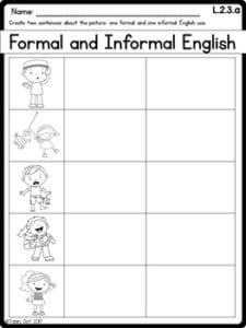 L.2.3.a Formal And Informal Use Of English