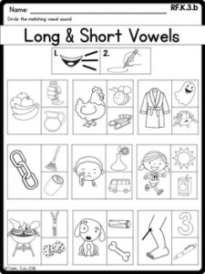 RF.K.3.b Long and Short Vowels - Elementary Nest