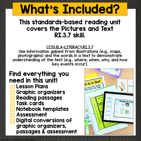 3rd Grade Nonfiction Text Features And Images RI.3.7