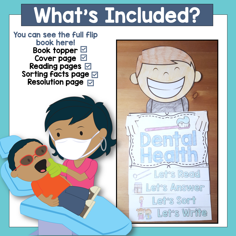Dental Health Flip Book Activities