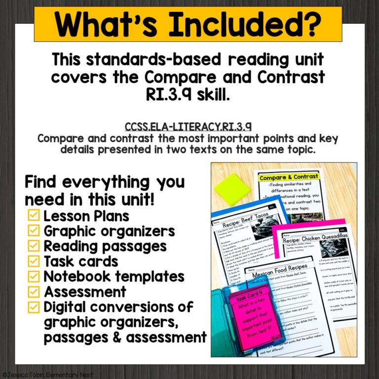 3rd Grade Compare And Contrast Nonfiction Texts RI.3.9