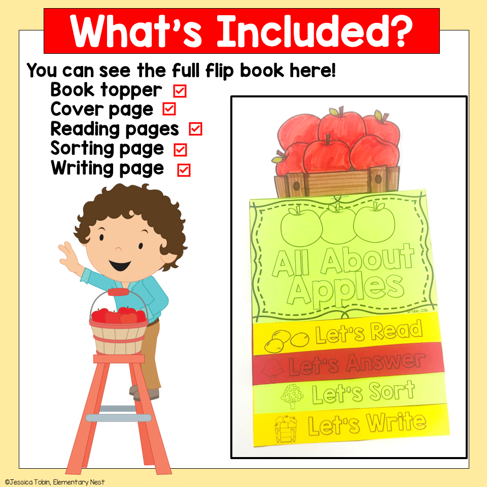Apples Reading Flip Book
