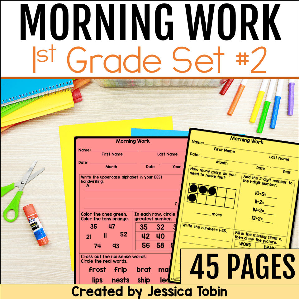 First Grade Morning Work 2nd Quarter
