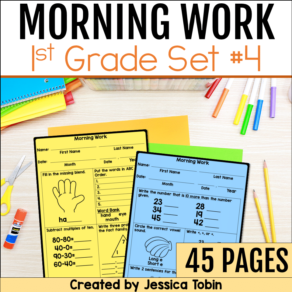 First Grade Morning Work 4th Quarter