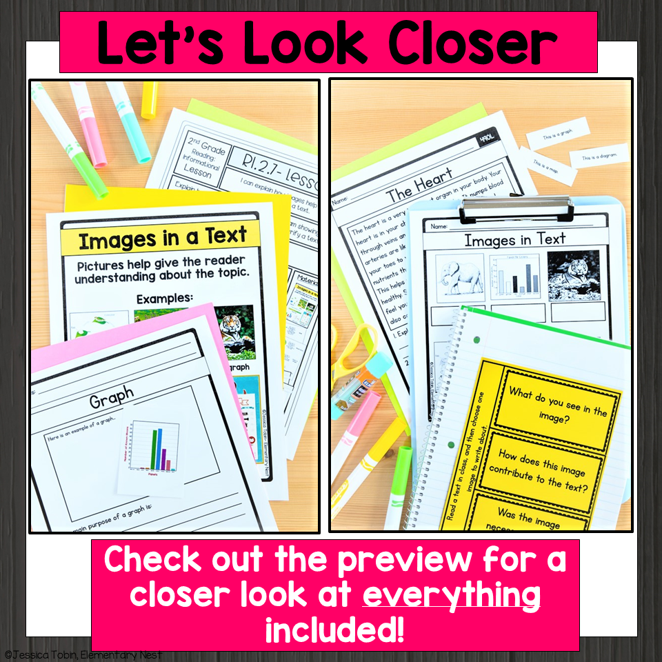 2nd Grade Nonfiction Text Features Images RI.2.7