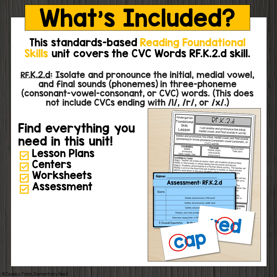 RF.K.2.d CVC Words