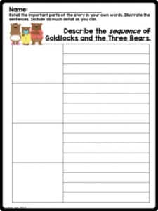 Goldilocks And The Three Bears Paired Passages