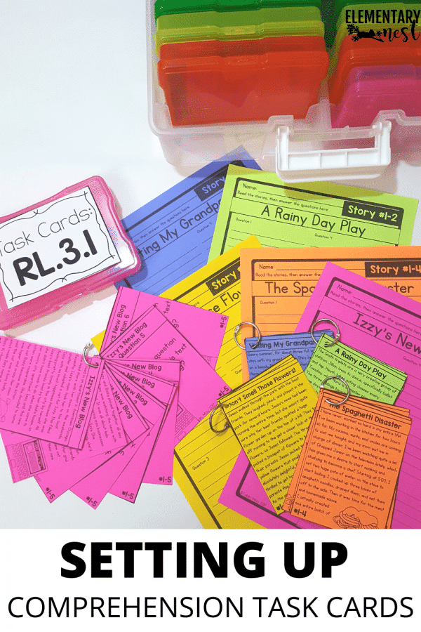 Practice Comprehension With Task Cards