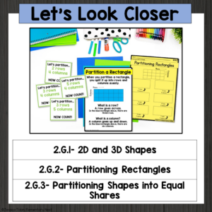 2nd Grade Geometry Lessons Common Core Bundle