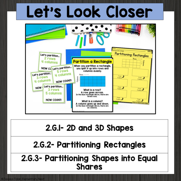 2nd Grade Geometry Lessons Common Core Bundle