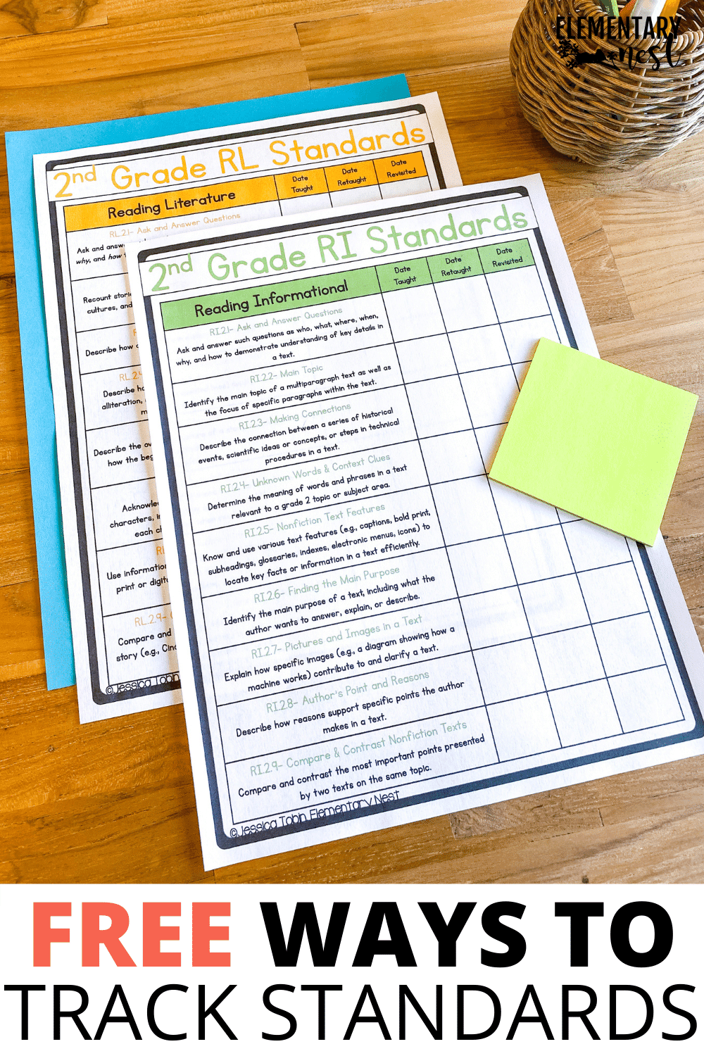 Free Tools For Tracking Reading Standards