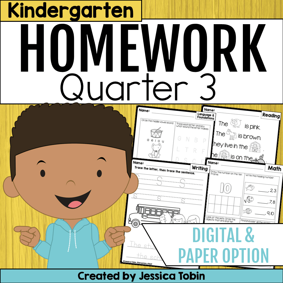 Kindergarten 3rd Quarter Homework Elementary Nest Kindergarten 3rd Quarter Homework Elementary Nest