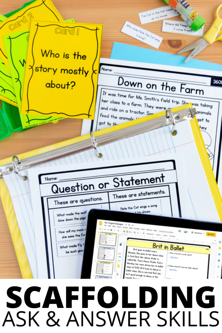 Ask And Answer Questions Teaching Strategies