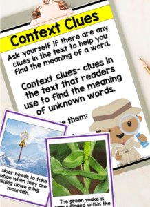 4 Helpful Context Clues Anchor Chart Ideas