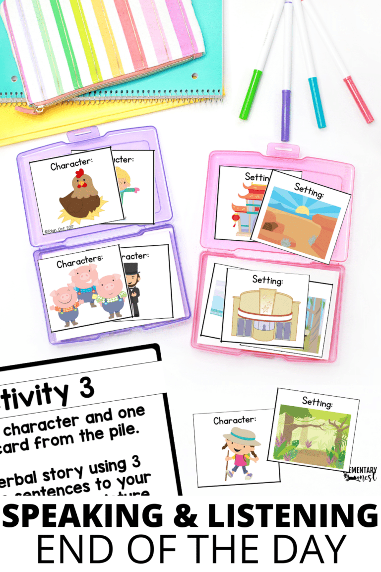 Incorporating Speaking And Listening Activities For Elementary ...