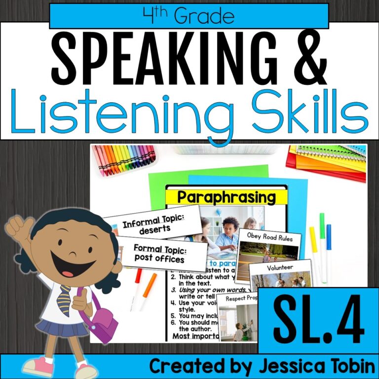 Incorporating Speaking And Listening Activities For Elementary ...