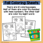 Fall Coloring Sheets