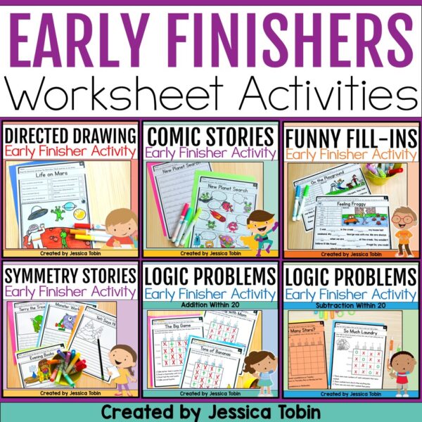 4 Simple Ways To Organize Early Finisher Worksheets, Activities, And ...