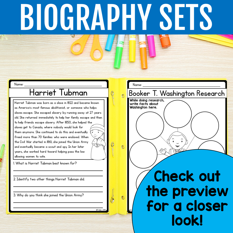 Black History Month Biography Bundle