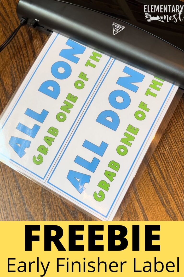 4 Simple Ways To Organize Early Finisher Worksheets, Activities, And ...