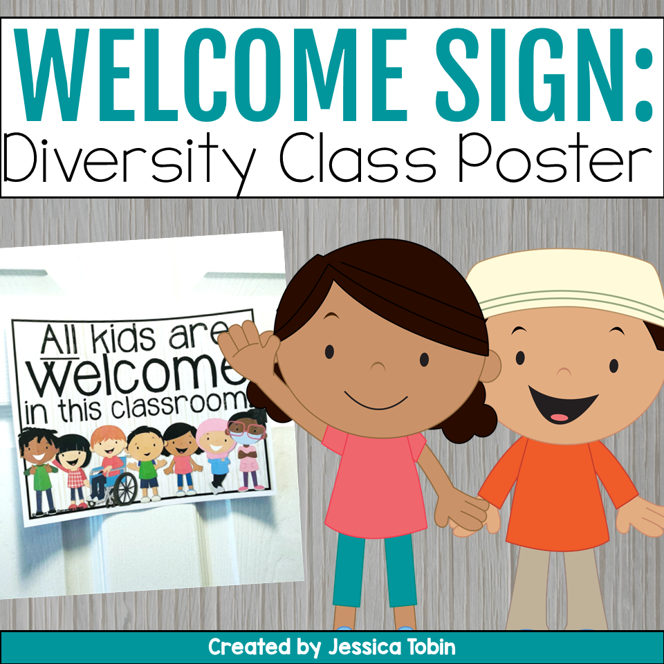 Classroom Welcome Sign Diversity Class Poster