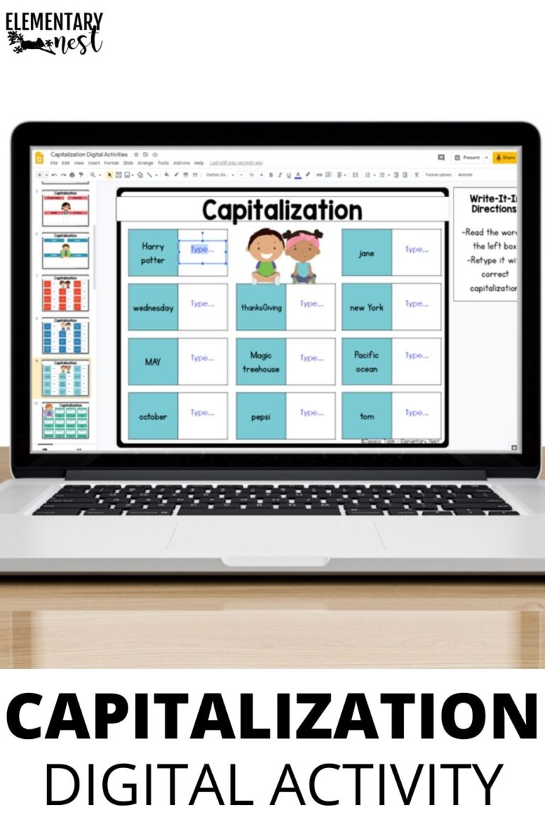 5 Fun Capitalization Activities To Add To Your Capitalization Practice ...