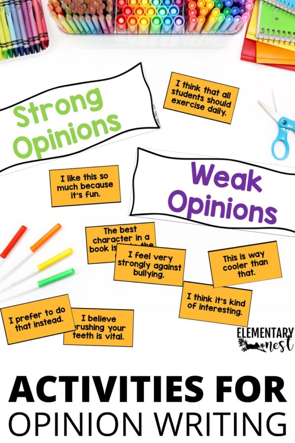 Teaching Opinion Writing Tips And Activities In 6 Important Steps