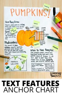 6 Amazing Text Features Anchor Charts & Nonfiction Text Feature Poster ...