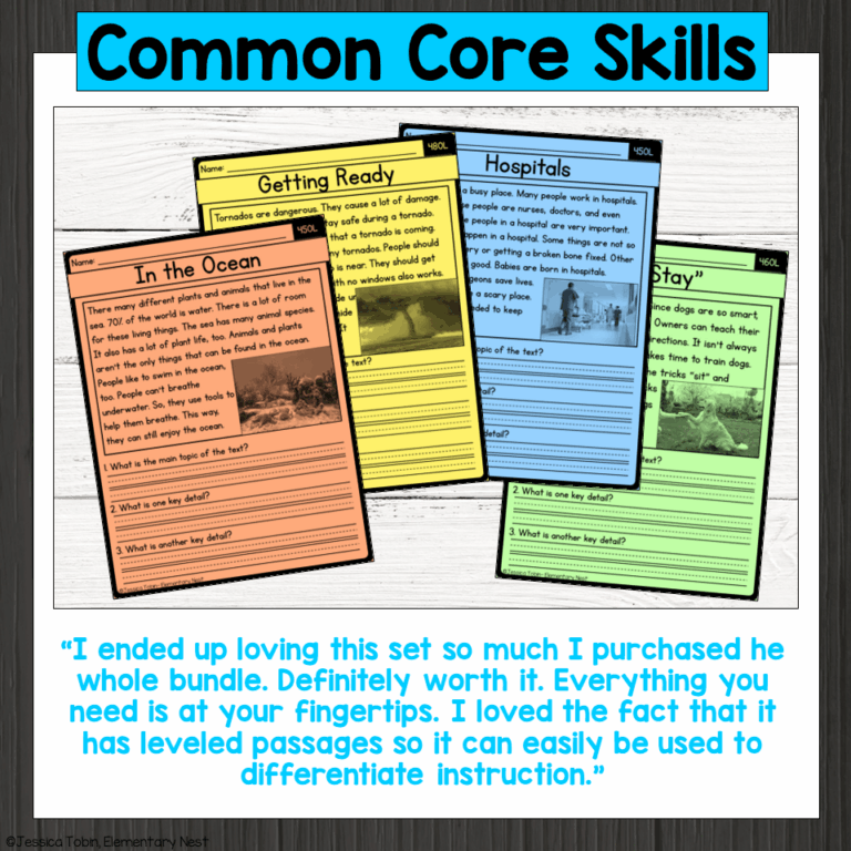 1st Grade Main Topic And Key Details Worksheets Lessons RI.1.2