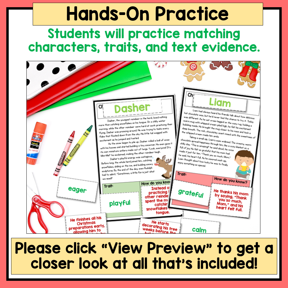 3rd And 4th Grade Gingerbread Man Story Elements Activities