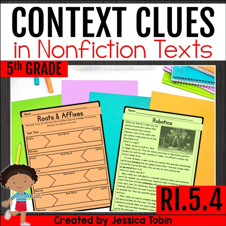 4 Helpful Context Clues Anchor Chart Ideas