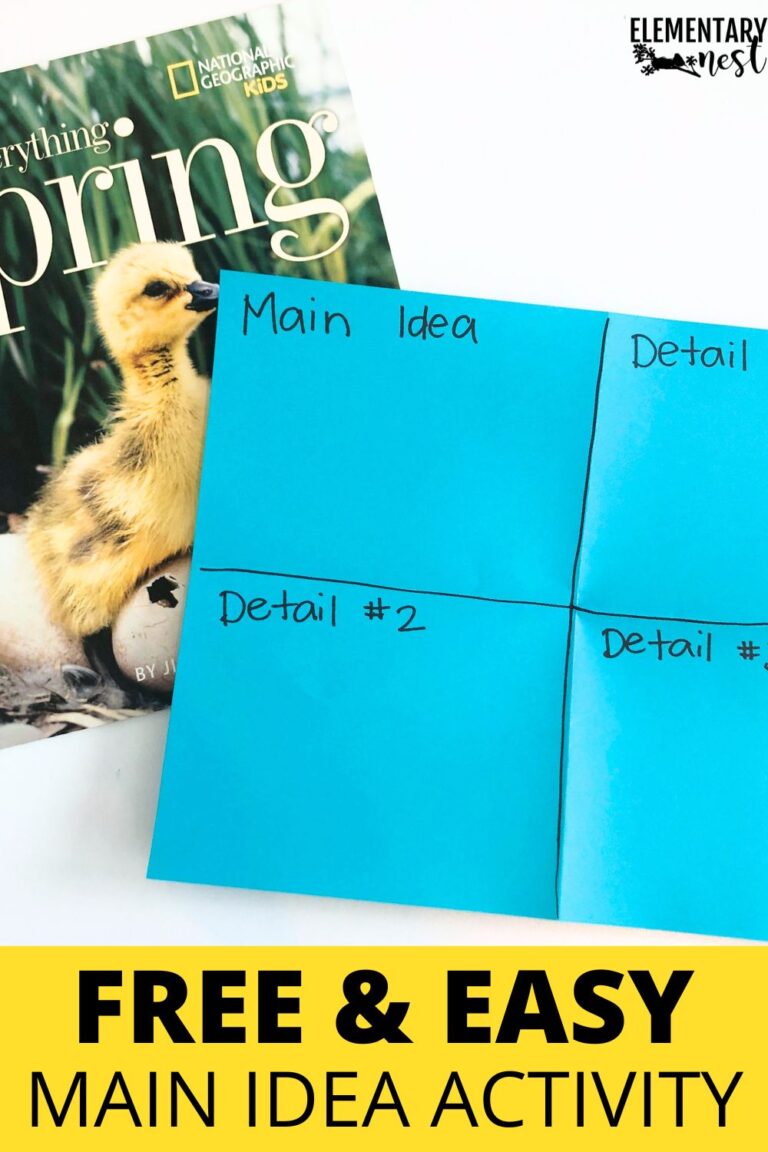 8 Strong Ways To Teach Main Idea In Elementary Grades