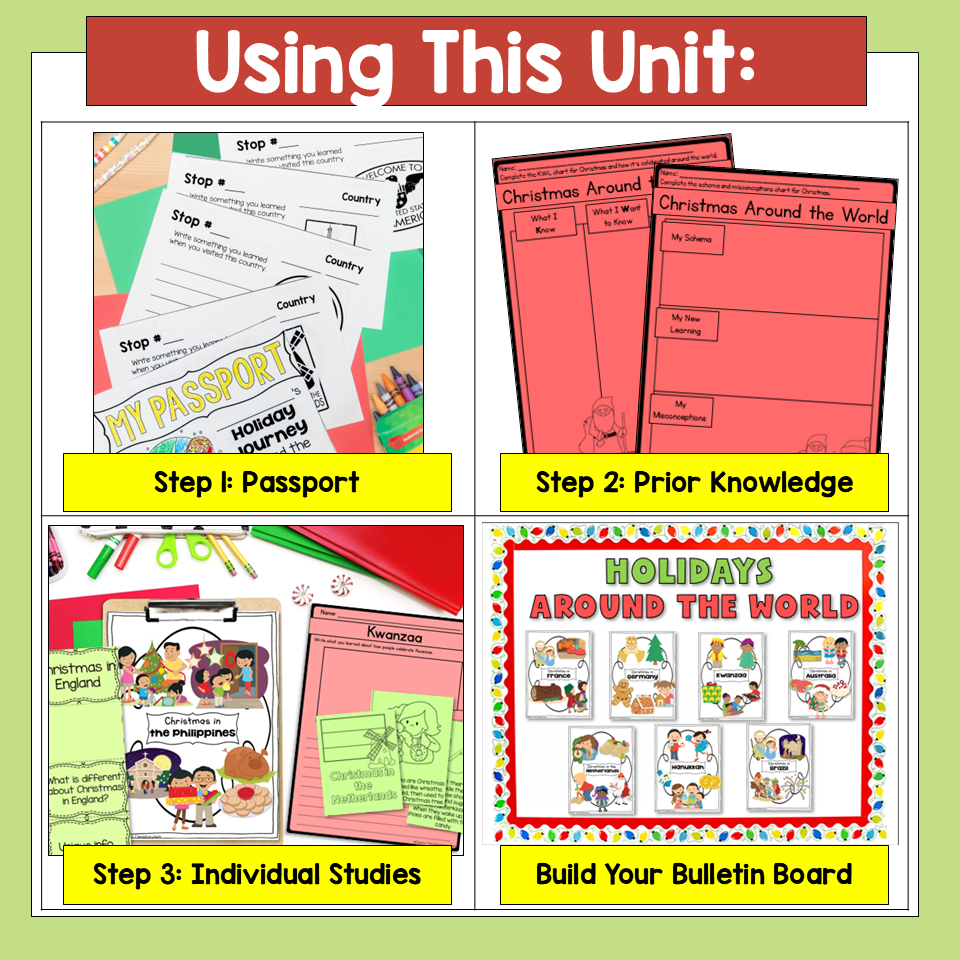 Holidays Around The World Activities For Elementary Classrooms