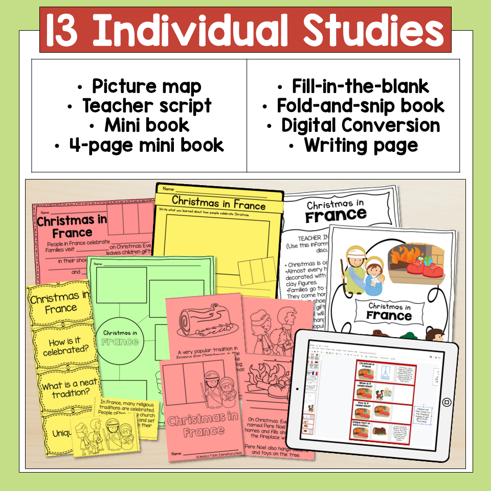 Holidays Around The World Activities For Elementary Classrooms