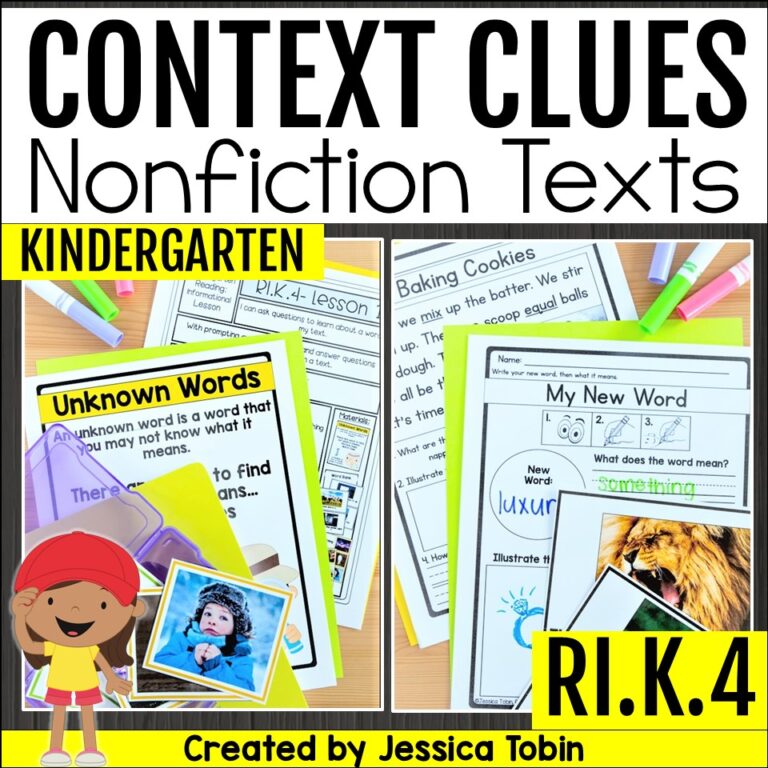4 Helpful Context Clues Anchor Chart Ideas