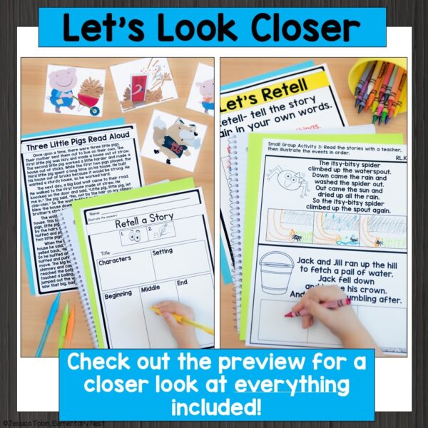RL.K.2 Retell A Story Kindergarten Reading Unit