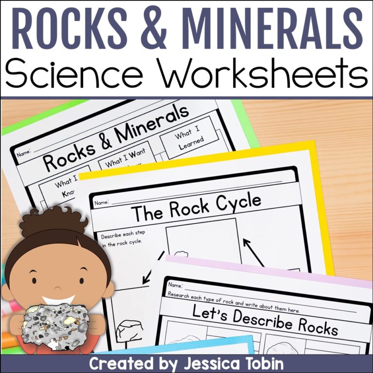 Rocks And Minerals Worksheets And Reading Passages, The Rock Cycle