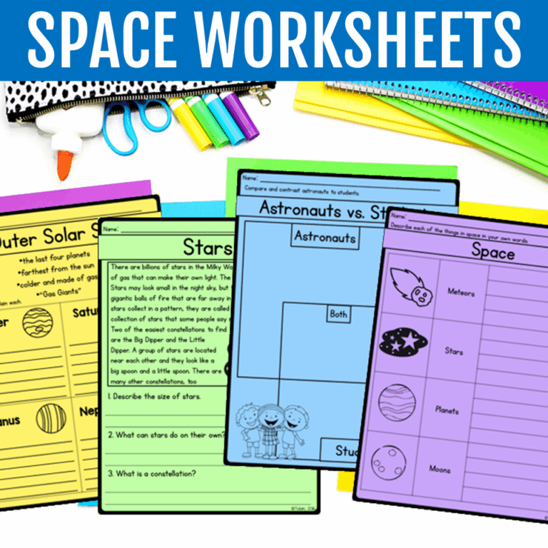 Space Worksheets And Reading Passages, Solar System Activities