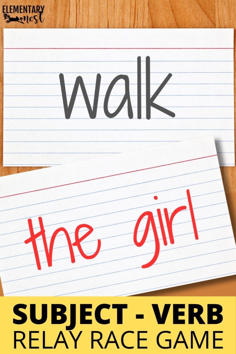 7 Fun Subject Verb Agreement Activities, Teaching Noun And Verb Agreement