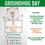 Groundhog Day Flip Book Activities