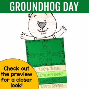 Groundhog Day Flip Book Activities