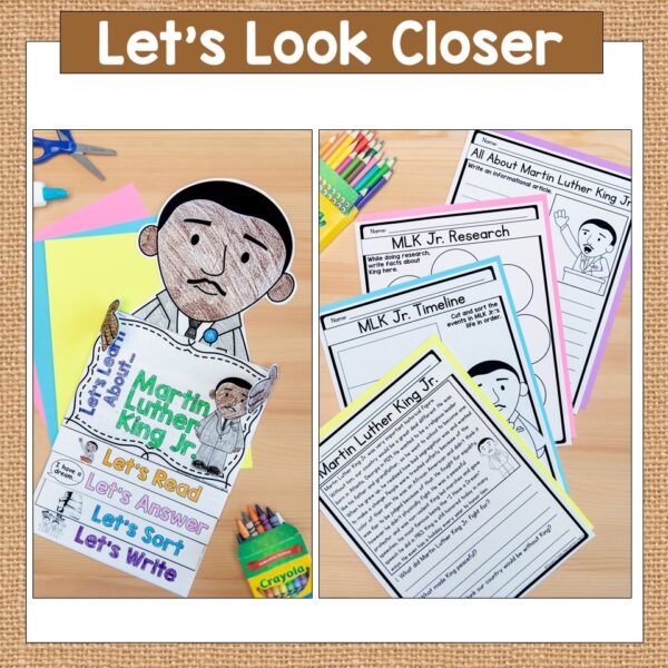 Martin Luther King Jr Biography Pack MLK Day