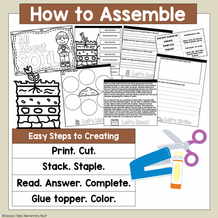 Soil Activities Reading And Writing Craftivity Flip Book