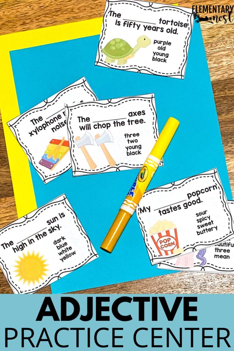 8 Fun Adjectives Activities For Elementary Classrooms