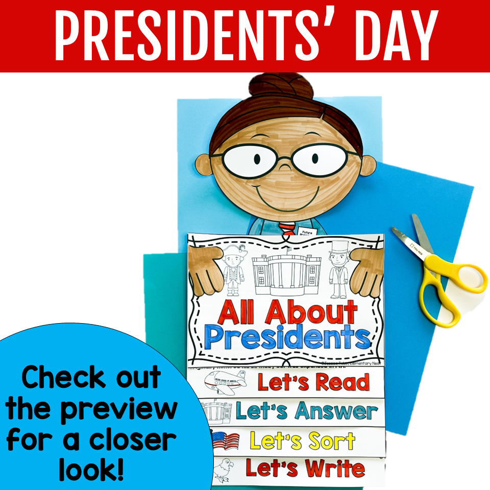 Presidents' Day Flip Book Activities